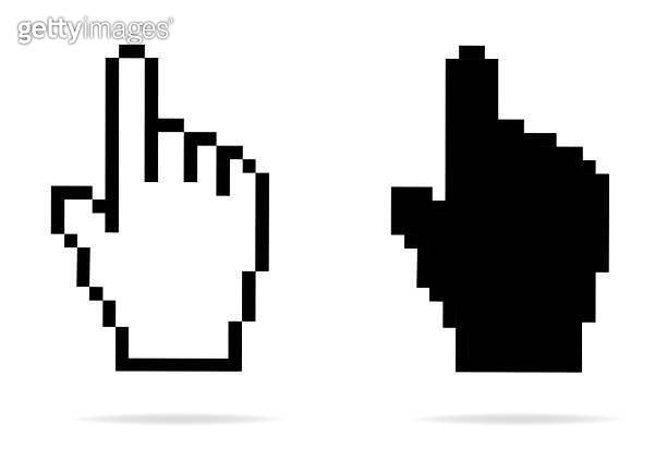 Hand Cursor Icon Click Hand Click Icon Finger Pointer Isolated Vector 이미지 1227402372 게티이미지뱅크
