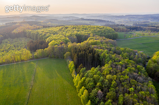 spring nature landscape from above 이미지 (1223495189) - 게티이미지뱅크