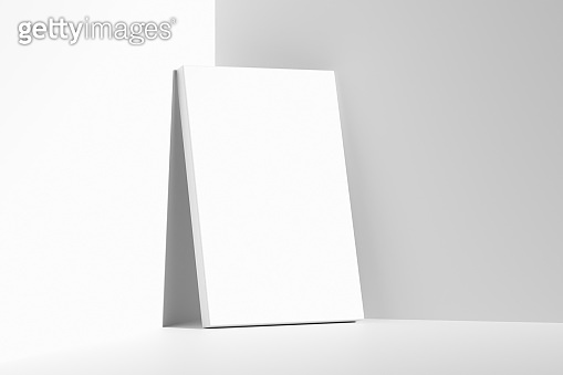 Rectangular poster on floor in corner diagonal view 이미지 (1291152245 ...