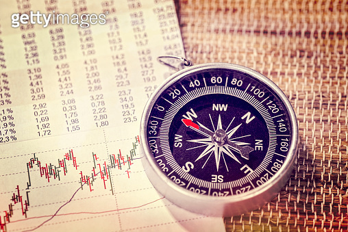 Share price development on the stock exchange and compass 이미지 ...