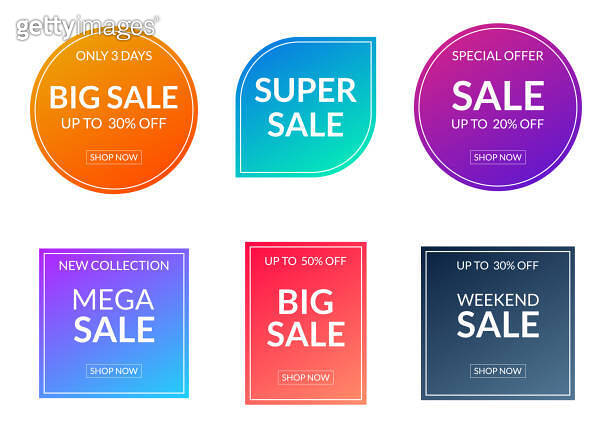 Sale sticker or label set. Price off tag and badge collection with ...