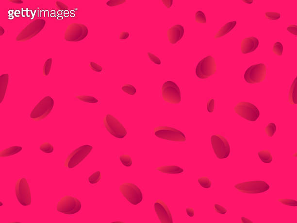 Red blood cells seamless pattern. Blood clot under the microscope ...