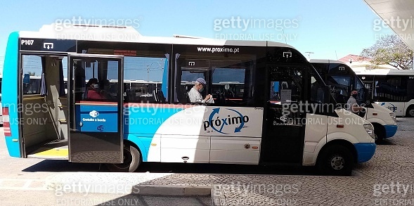 Faro Bus Station In Algarve Portugal Europe, People Sitting Down Inside ...