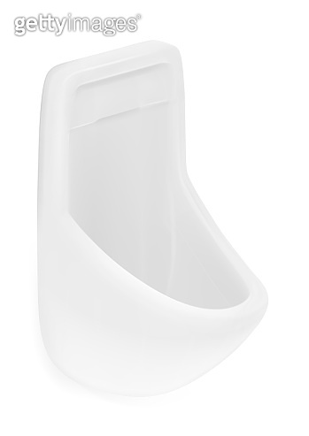 Realistic urinal mockup side view isolated on white (1289475194) - 게티이미지뱅크
