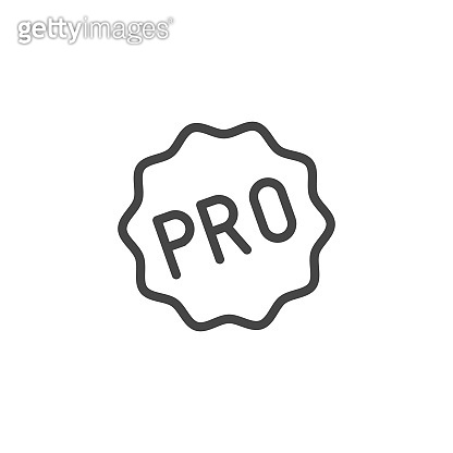 Line Symbol as Text PRO Abbreviation for Professionalism or ...