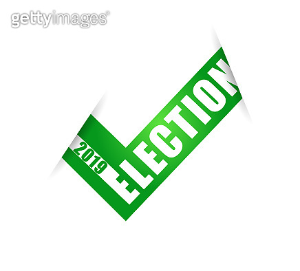 Voting Symbols vector design. 2019 Election check marks 이미지 (1203678533 ...