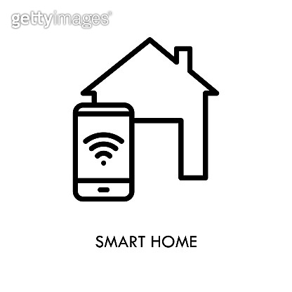 Smart Home icon set, home automation system, smart systems and ...