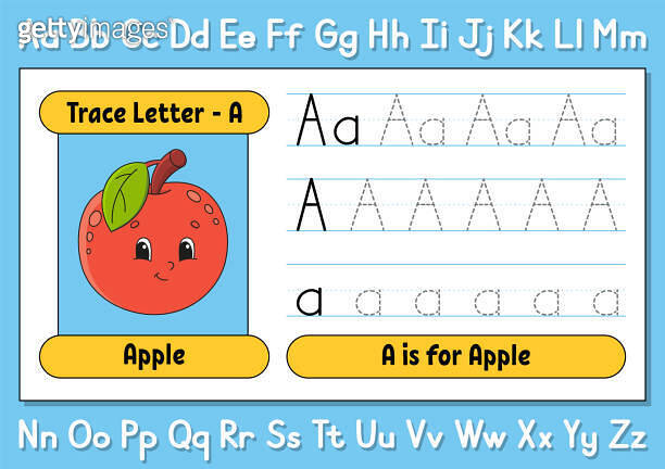 Trace letters. Writing practice. Tracing worksheet for kids. Learn ...