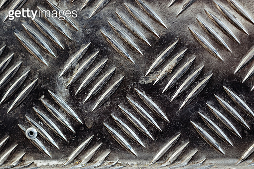 Diamond plate texture, background iron sheets with grooved notches ...