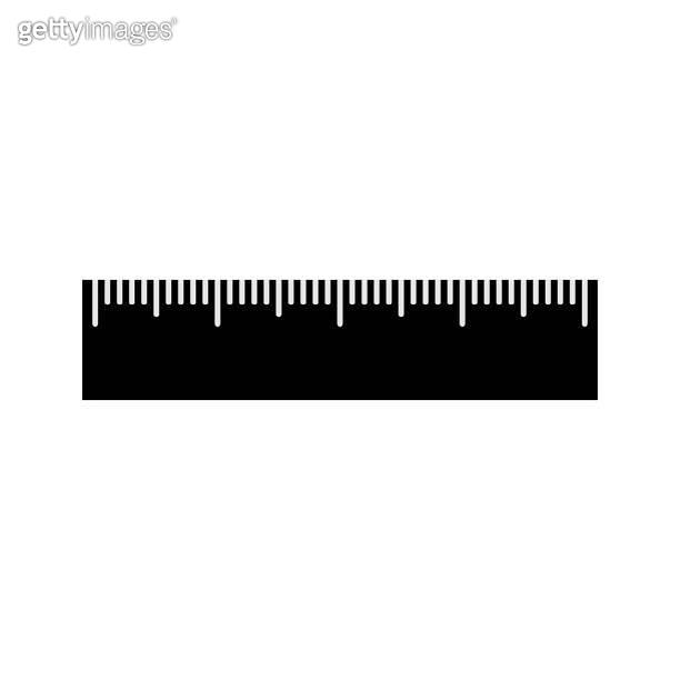 Ruler icon, segment measurement symbol concept, distance. Vector ...