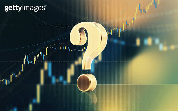 Question Mark Sitting in Front of Bar Graph - Stock Market and Finance ...