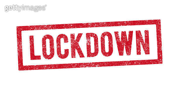 Lockdown in red ink stamp 이미지 (1283401039) - 게티이미지뱅크