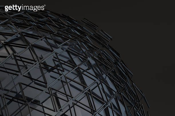 Global digital mesh network, Complex Sphere Geometry 이미지 (1282029919 ...