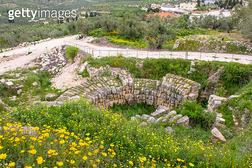 Herod the Great Palace in Sebastia, Samaria (1223651900) - 게티이미지뱅크