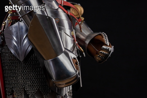 Medieval knightly armor, full set and details, made by an adult in full ...