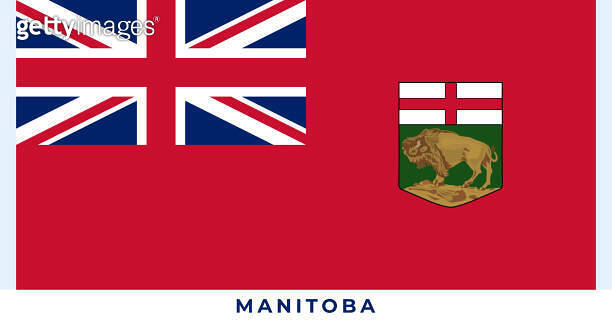 National flag of Manitoba Flag. Vector illustration, Vector of Manitoba ...