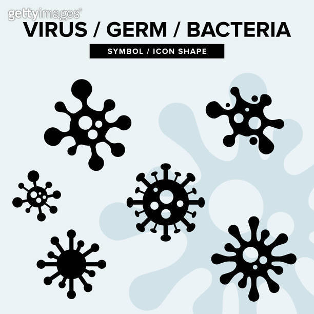 illustration graphic vector of virus, Germ, Bacteria, corona virus ...