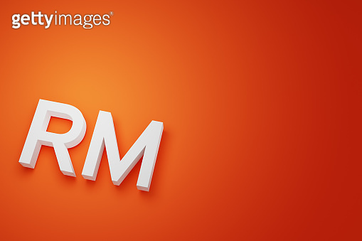 MYR Malaysian Ringgit Currency Sign for Business Financial background ...