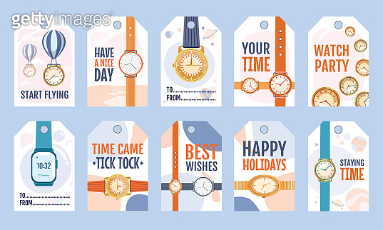 Watches shop tags design set 이미지 (1280491084) - 게티이미지뱅크
