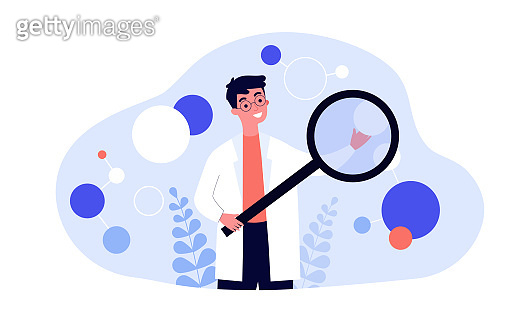 Scientist In Lab Coat Checking Algorithm 이미지 1252488363 게티이미지뱅크
