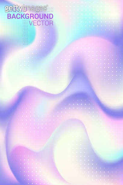 Abstract modern liquid background. Soft light spectral colors ...