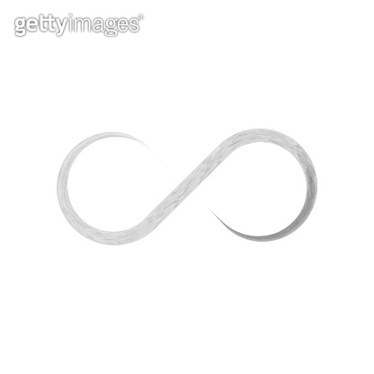 Grey infinity symbol icon. Hand drawn watercolor vectori illustration ...