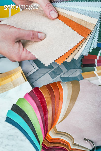 select a color from the color sample pallets in the designer's ...