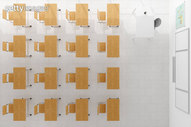 Top View Of A Classroom 이미지 (1268304505) - 게티이미지뱅크