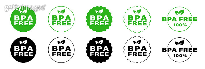 BPA free vector certificate icon. No phthalates and no bisphenol, safe ...