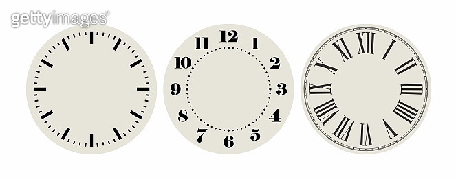 Universal set 1 of classic dials for wall, height, tower clocks ...
