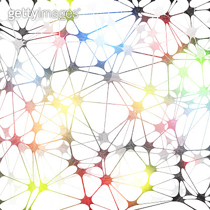 Neurons cells - network of neurons cells medical illustration ...