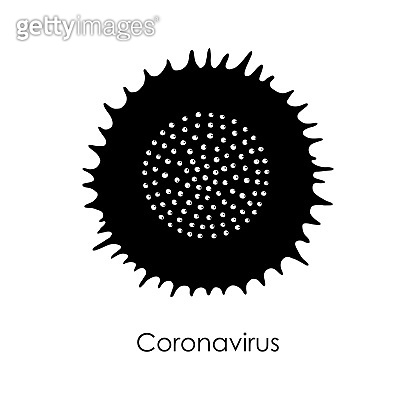 Novel coronavirus COVID-19 art drawing. Pathogenic organism with DNA or ...