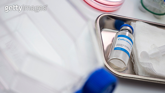 Ceftriaxone vial, is a broad spectrum cephalosporin for parenteral use ...