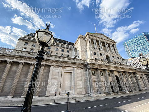 Bank Of England Threadneedle Street London during Coronavirus Lockdown ...