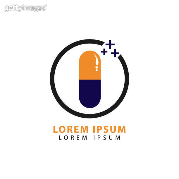 capsule logo vector. clinic logo, medical logo, hospital logo icon ...