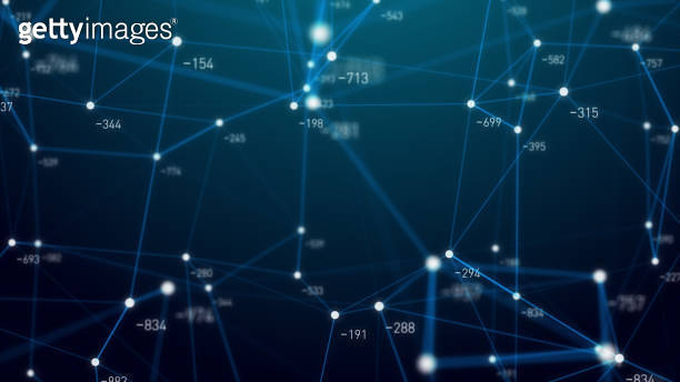 abstract plexus geometry background connecting technology concept digital communication network ...