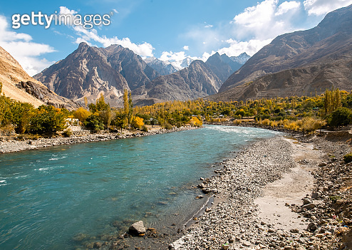 This is beautiful autumn at Northern Pakistan 이미지 (1185595516) - 게티이미지뱅크