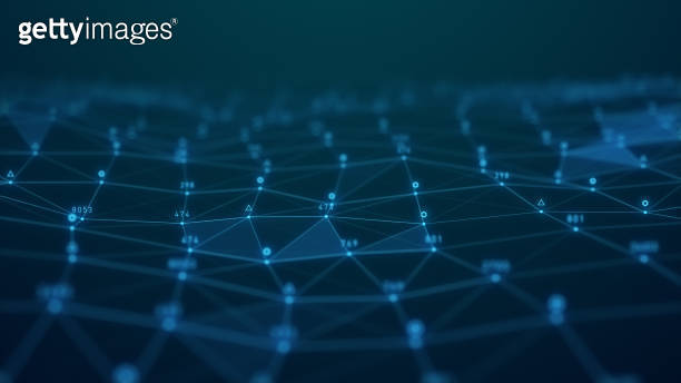 abstract plexus geometry data background connecting technology concept digital communication ...