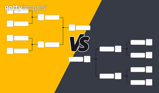 Tournament bracket templates. Playoffs schedule template. Creative ...