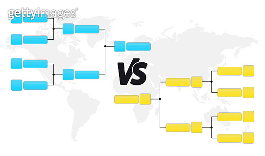 Tournament bracket templates. Playoffs schedule template. Creative ...