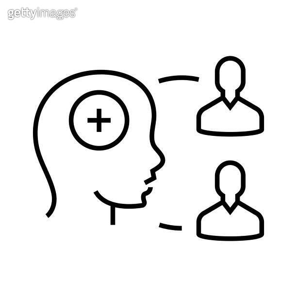 General consensus line icon, concept sign, outline vector illustration ...