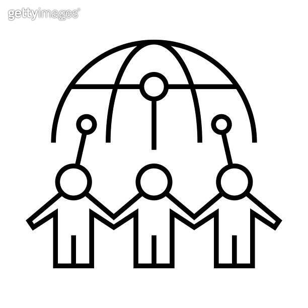 Work areas line icon, concept sign, outline vector illustration, linear ...