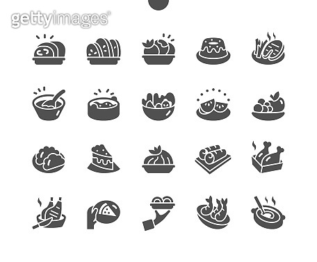 Plates with different food. Ceramic dishes pile. Restaurant kitchen ...