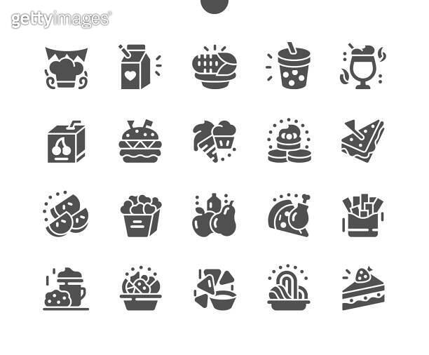 Kids meals. Delicious hamburger, pizza, juice, corn, sandwich for kids ...