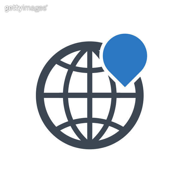 Geo Targeting Icon. location, target, map (vector illustration) (1257414915) - 게티이미지뱅크