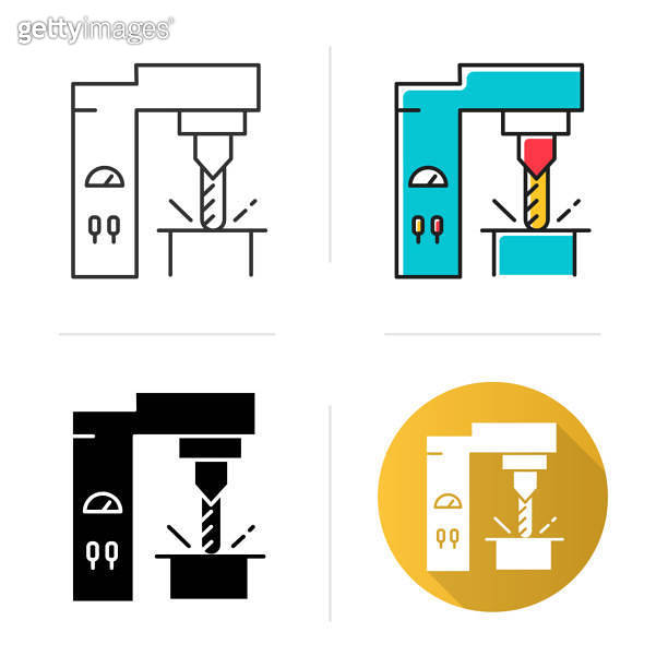 Steel industry icon. Metal and iron production technology. Metallurgy ...