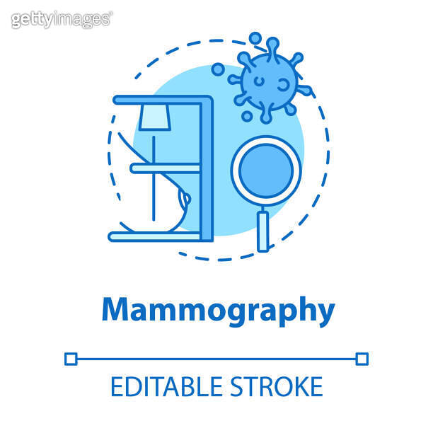 Mammography concept icon. Mastography idea thin line illustration ...