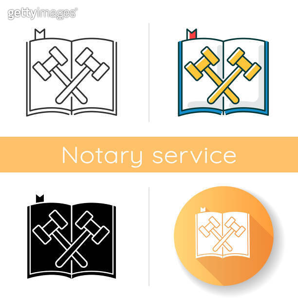 Legal code icon. Court statute. Federal regulations, enactments. Law ...