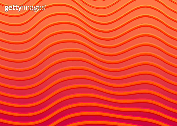 Abstract red fiery lava background. Wavy line gradient pattern. Vector ...