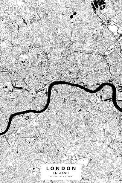 London, England Vector Map 이미지 (1251171943) - 게티이미지뱅크